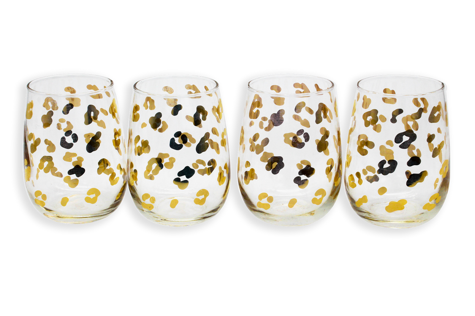 STEMLESS GLASS SET | LEOPARD